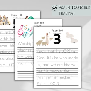 Psalm 100 Learning Resource Kids Craft Psalm 100 Sunday School Activity ...