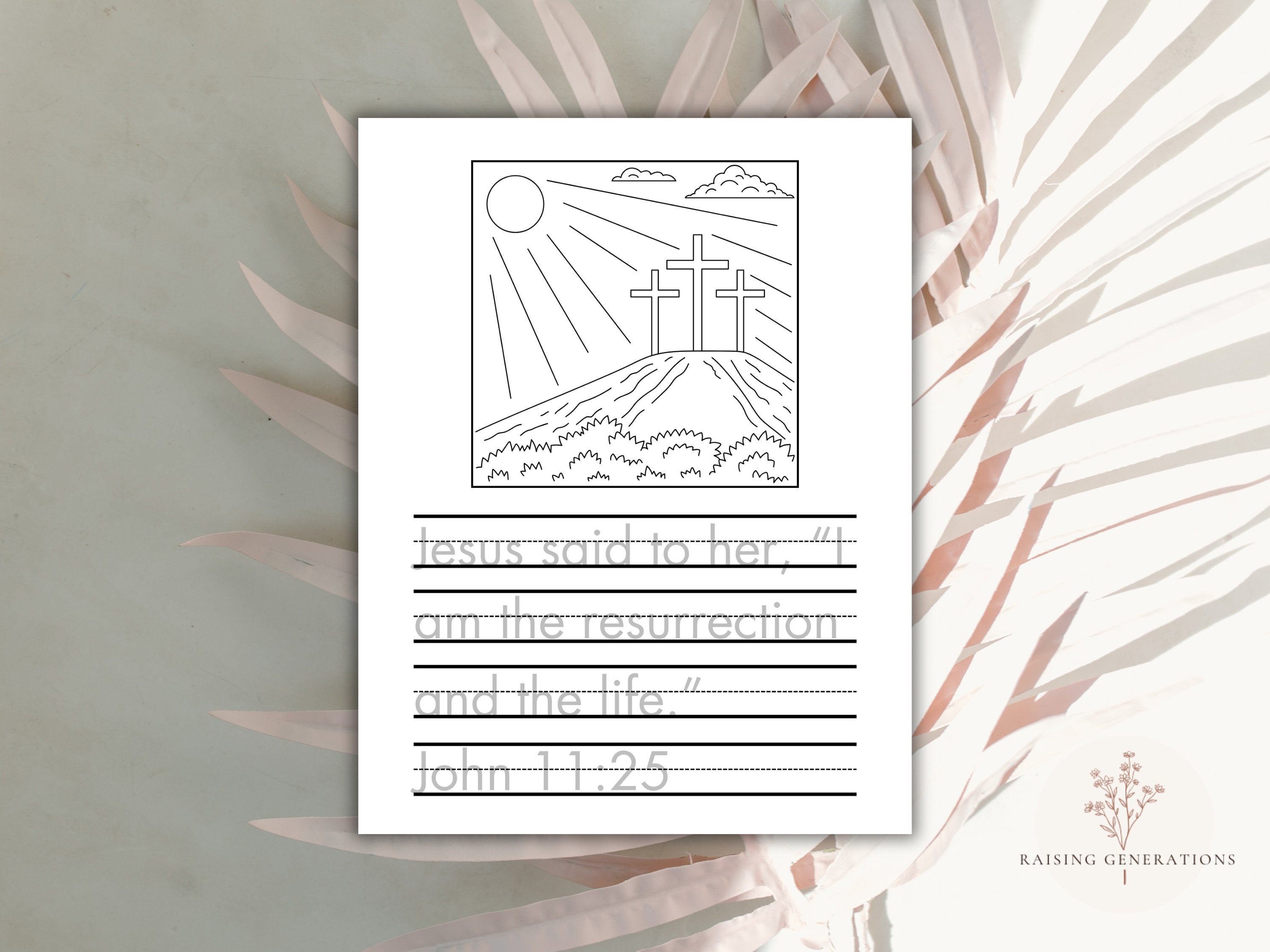 Christian Easter Activity Pages for Kids Sunday School Easter Sunday ...