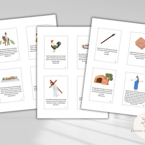 Printable Easter Story Eggs Jesus Resurrection Eggs Christian Easter ...