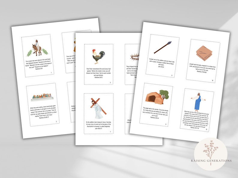 Printable Easter Story Eggs Jesus Resurrection Eggs Christian Easter ...