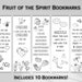 10 Fruit of the Spirit Coloring Bookmarks for Kids Printable Sunday ...