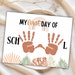 First Day of School Handprint Craft Back to School Printable Keepsake ...