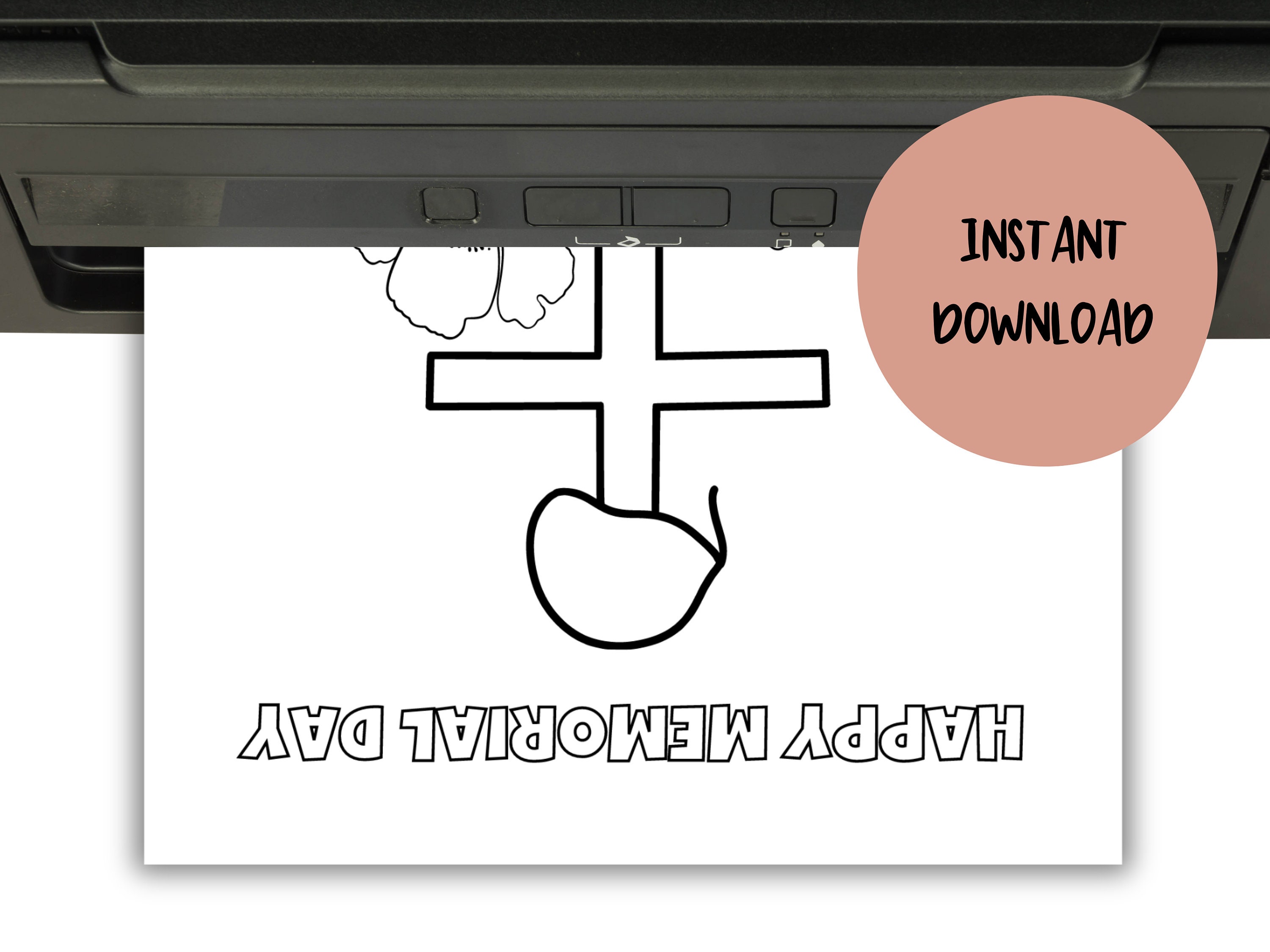 Christian Memorial Day Coloring Pages Memorial Day Craft Printable ...