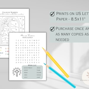 Christian Easter Activity Pages for Kids Sunday School Easter Sunday ...