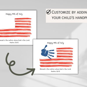 Christian 4th of July Craft for Kids 4th of July Handprint Craft Sunday ...