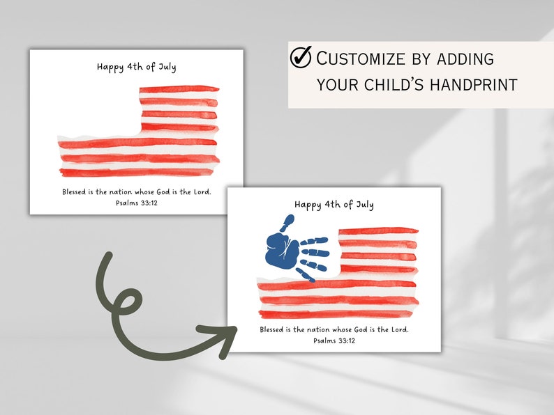 Christian 4th of July Craft for Kids 4th of July Handprint Craft Sunday ...