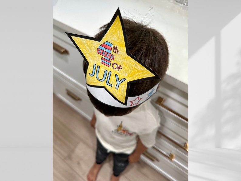 4th of July Craft for Kids Craft 4th of July Printable USA Paper Hat ...