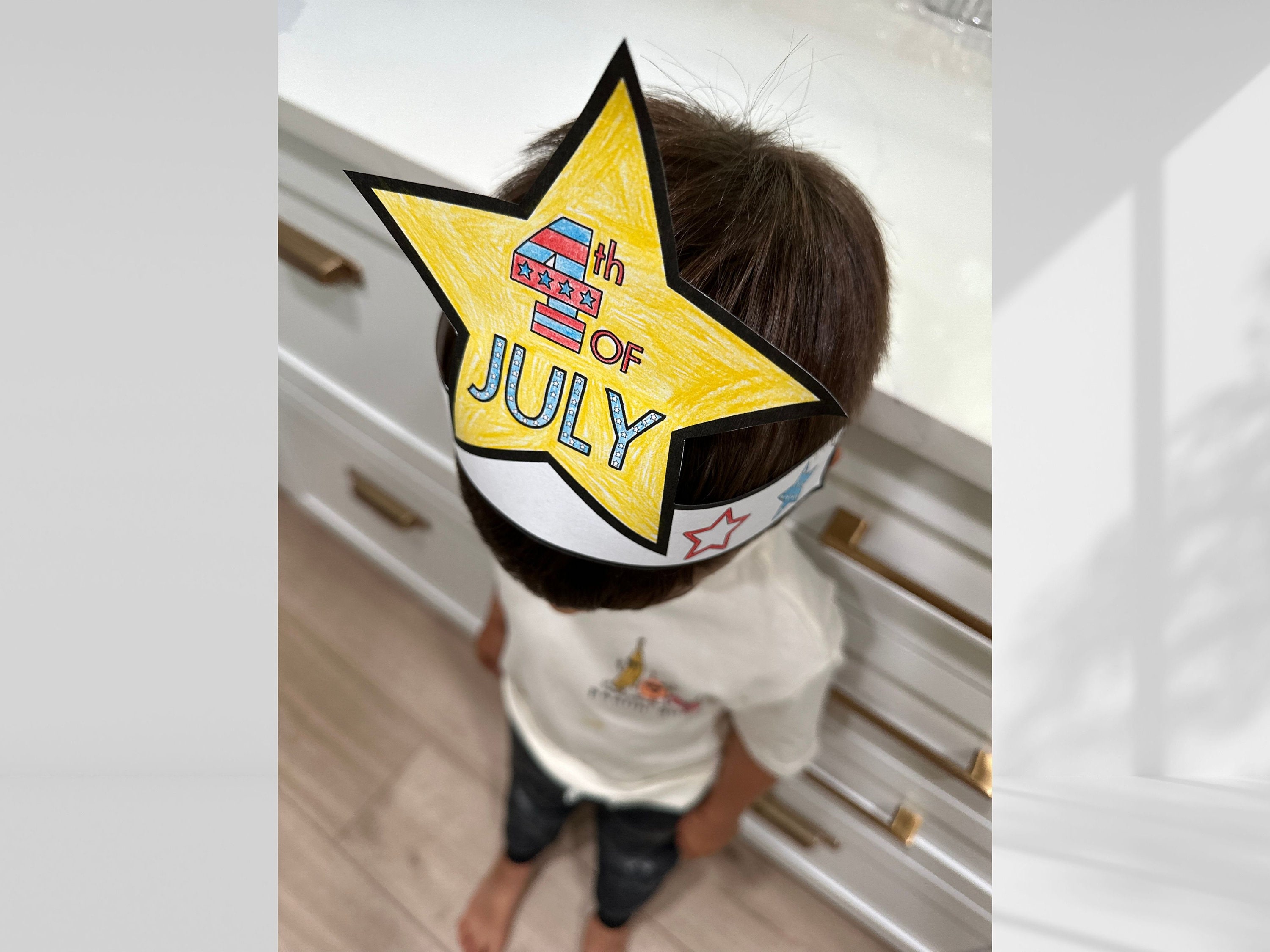 4th of July Craft for Kids Craft 4th of July Printable USA Paper Hat ...