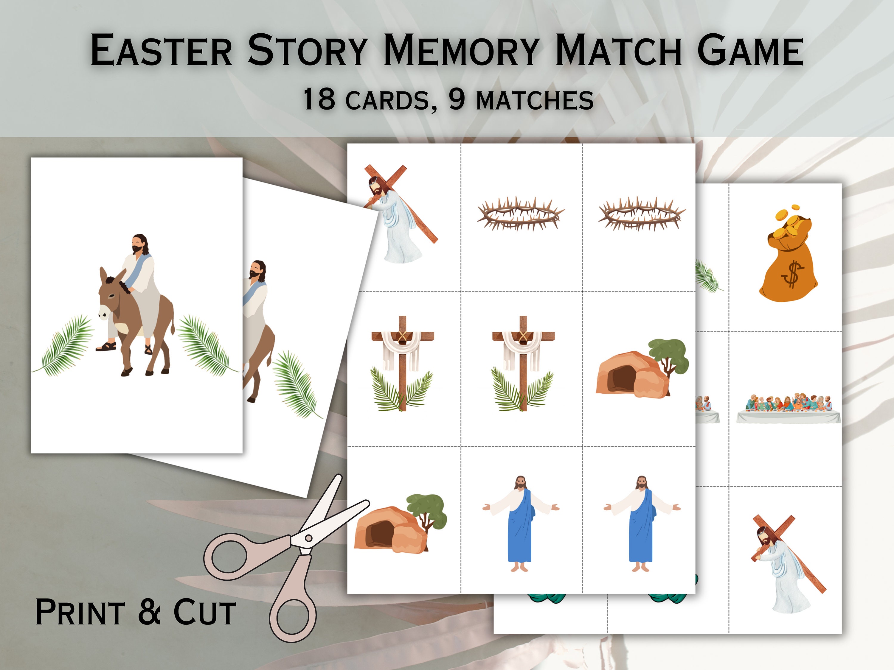 Printable Christian Easter Games for Kids, Children Sunday School ...