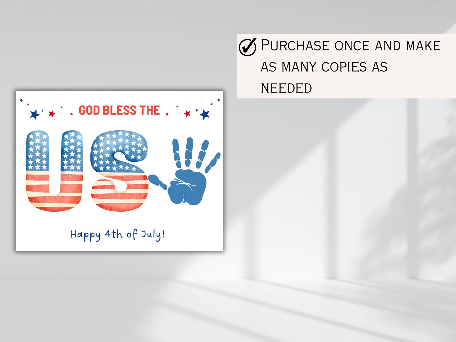 Christian 4th of July Craft for Kids 4th of July Handprint Craft Sunday ...