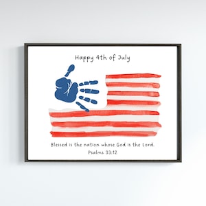 Christian 4th of July Craft for Kids 4th of July Handprint Craft Sunday ...