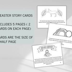 Printable Easter Story Color Book for Kids Easter Craft Sunday School ...