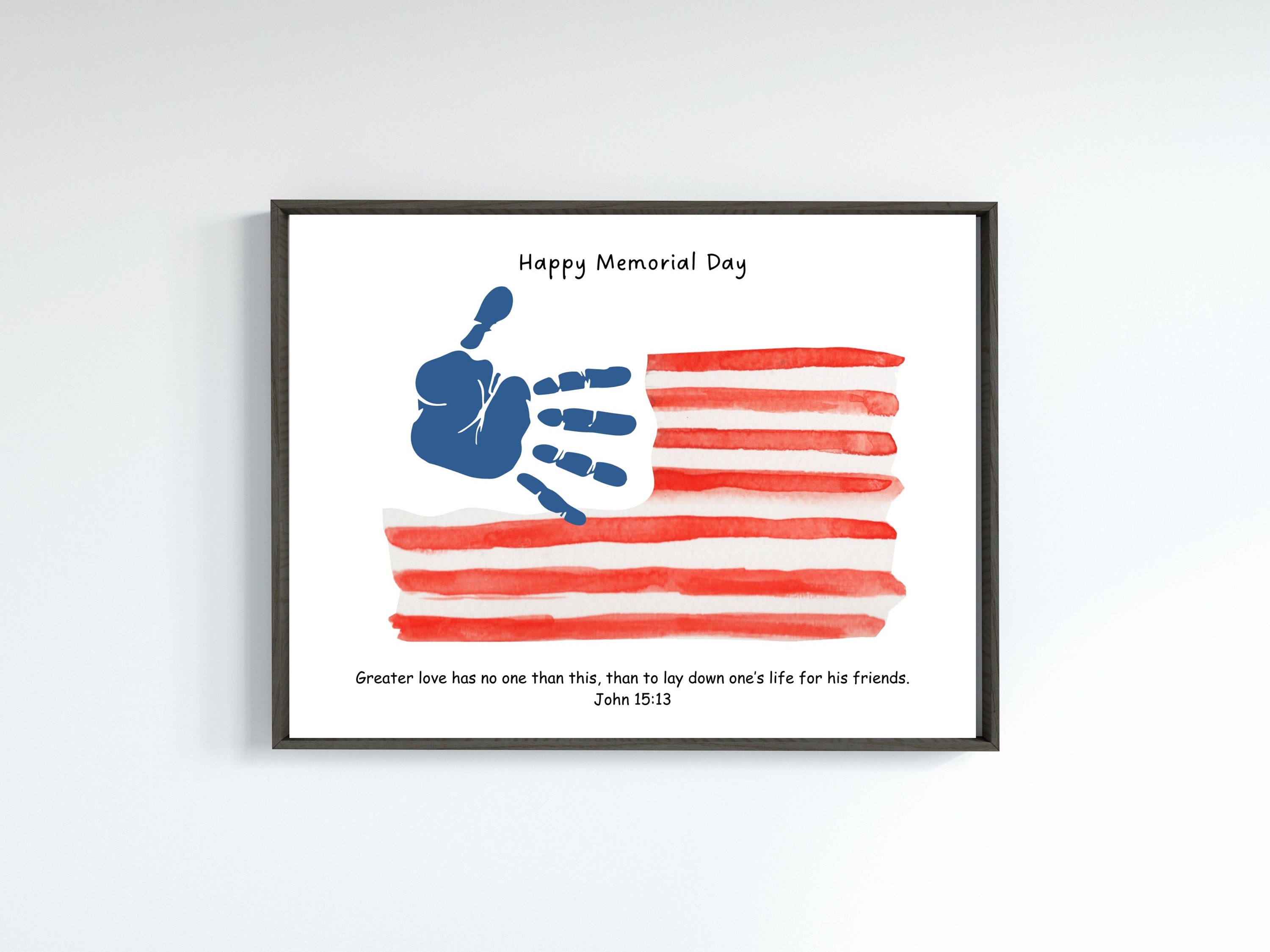 Christian Memorial Day Craft Memorial Day PNG Memorial Day Handprint ...