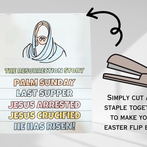 Printable Easter Story Craft Sunday School Easter Sunday Craft Jesus ...