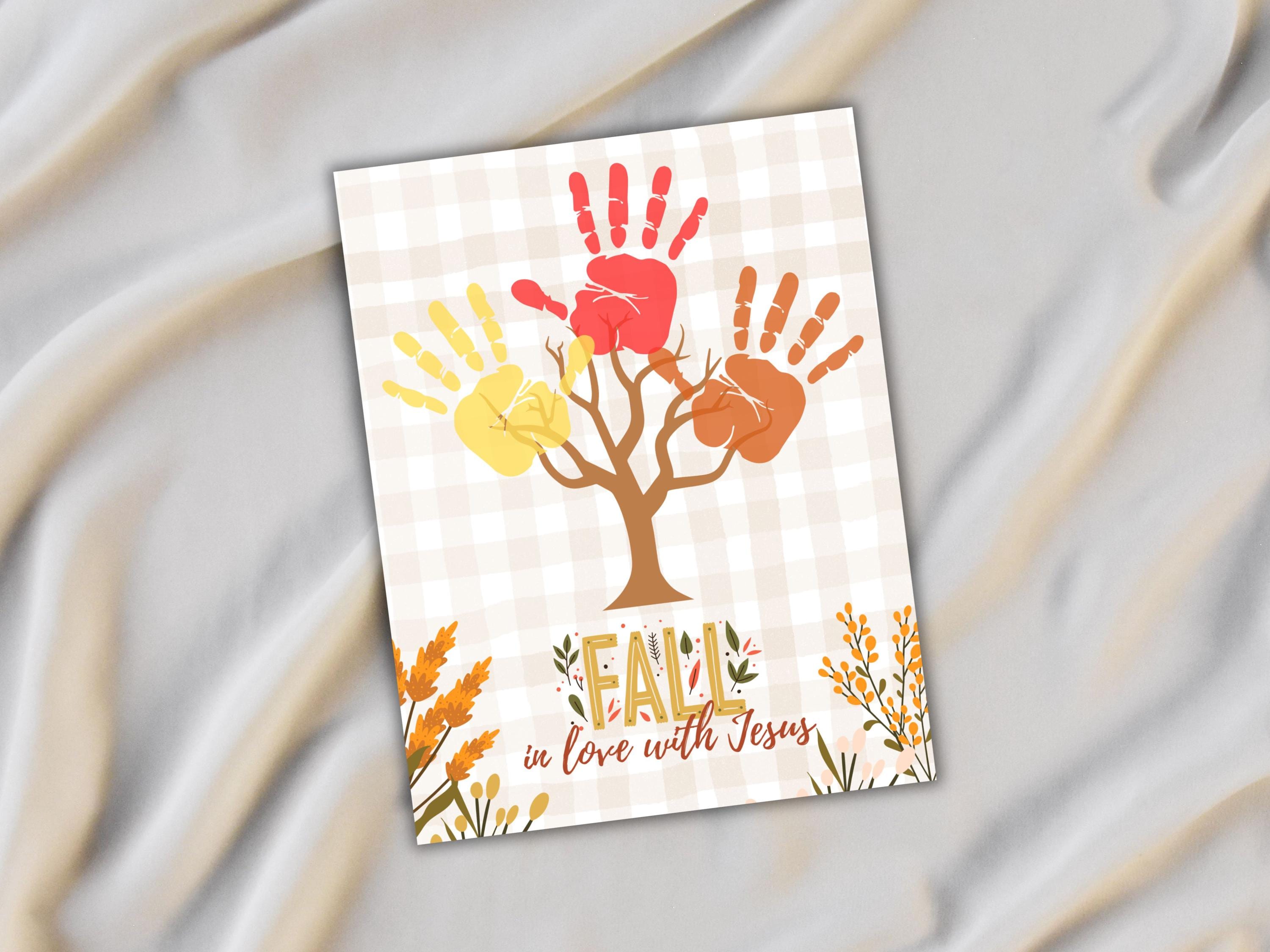 Fall in Love With Jesus Craft Fall for Jesus Handprint Craft for Kids ...