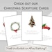 Christian Christmas Bookmark Church Favor Printable Bible Verse Gift ...