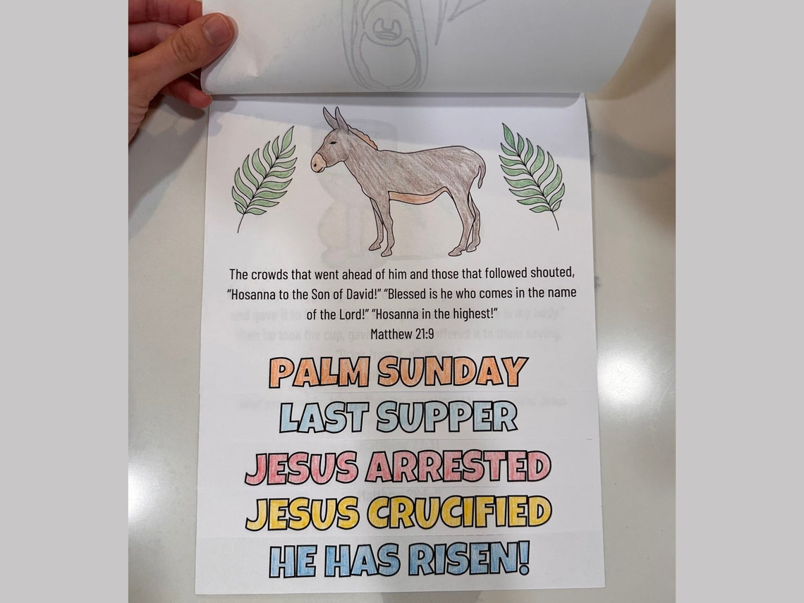 Printable Easter Story Craft Sunday School Easter Sunday Craft Jesus ...