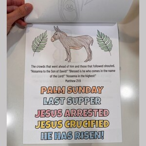 Printable Easter Story Craft Sunday School Easter Sunday Craft Jesus ...