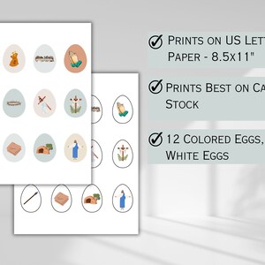 Printable Easter Story Eggs Jesus Resurrection Eggs Christian Easter ...