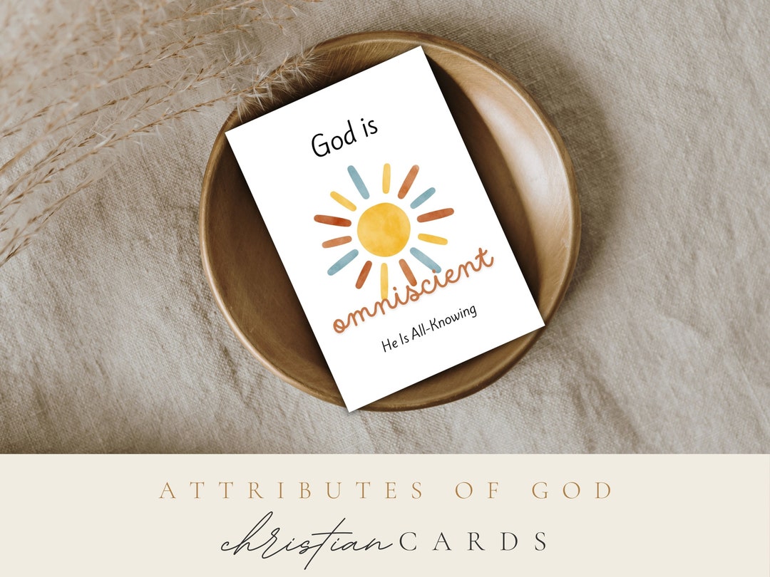 Attributes of God Cards Character of God Printable Scripture Cards ...