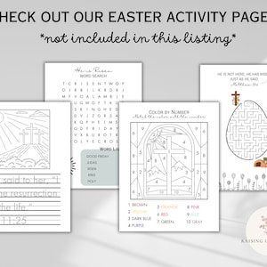 8 Christian Easter Coloring Bookmark Bundle | Children's Ministry ...