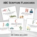ABC Bible Verse Flashcards Scripture Card Printable Alphabet Bible ...