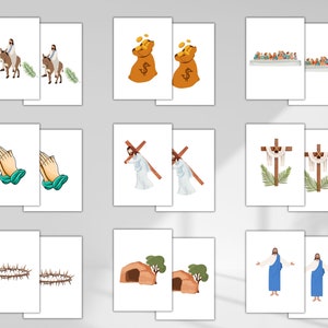 Christian Easter Memory Matching Game for Kids, Children | Sunday ...