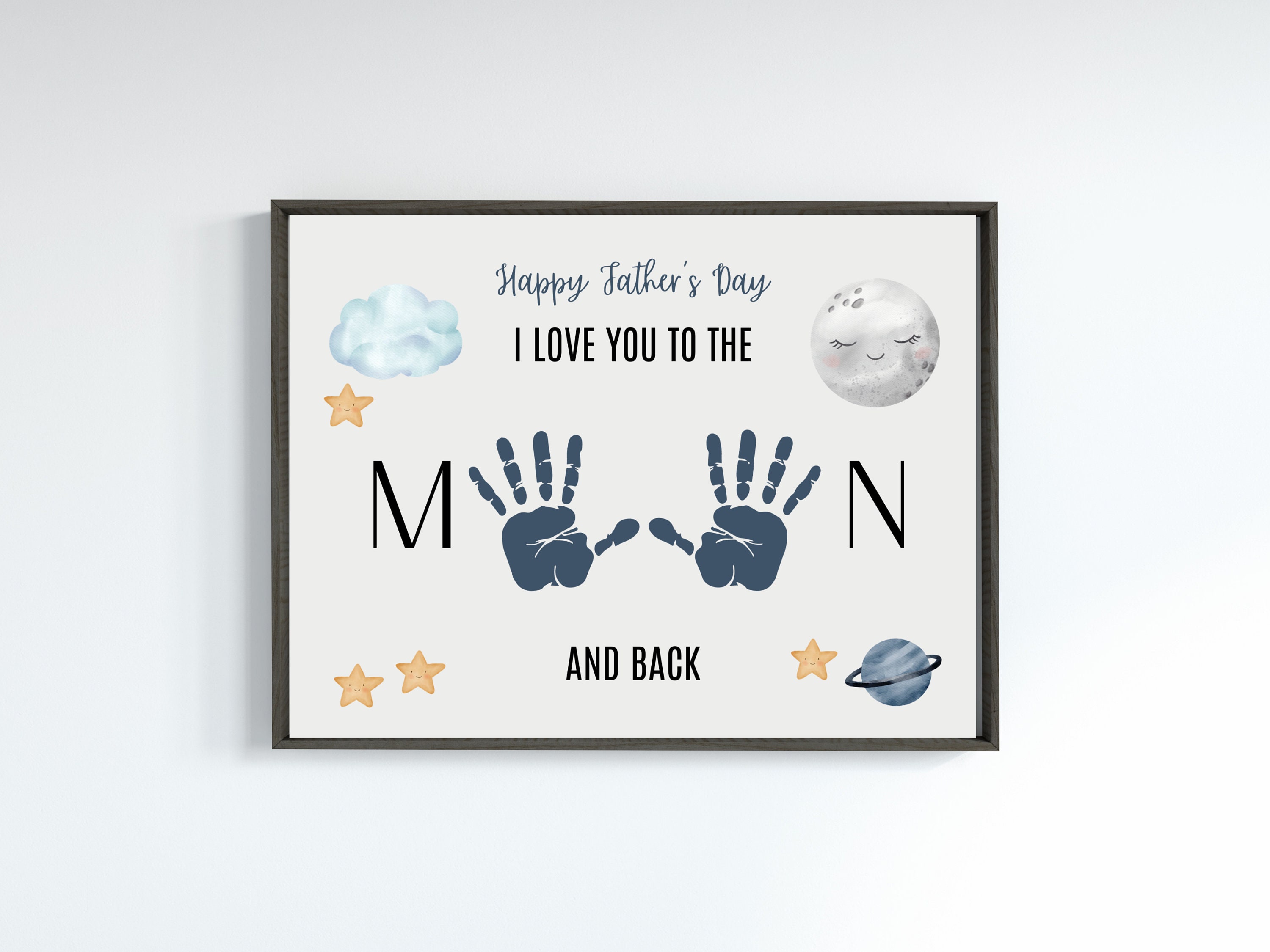 Father's Day Handprint Craft Handprint Art Fathers Day DIY Giftfather's ...