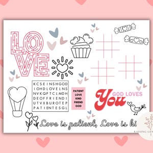 Christian Valentines Color Activity Kids Valentine Coloring About Gods ...