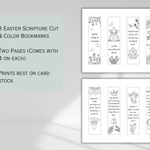 8 Christian Easter Coloring Bookmark Bundle | Children's Ministry ...
