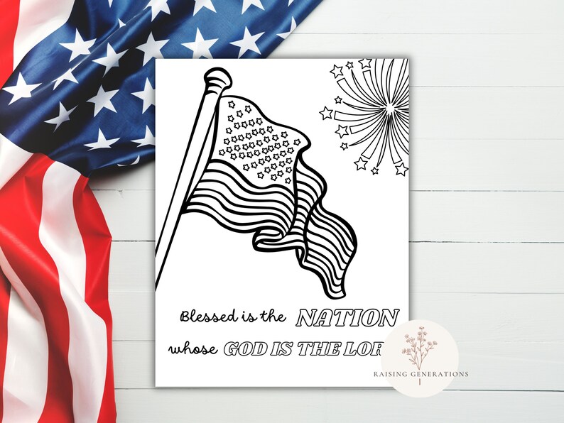 Christian 4th of July Coloring Pages 4th of July Craft for Kids Church ...