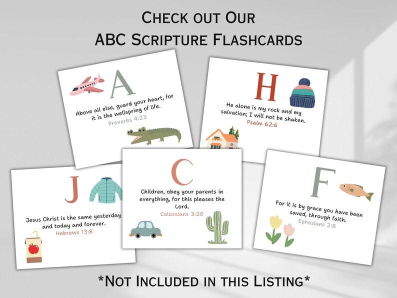 10 Commandments Cards Scripture Memory Cards for Kids Bible Study ...