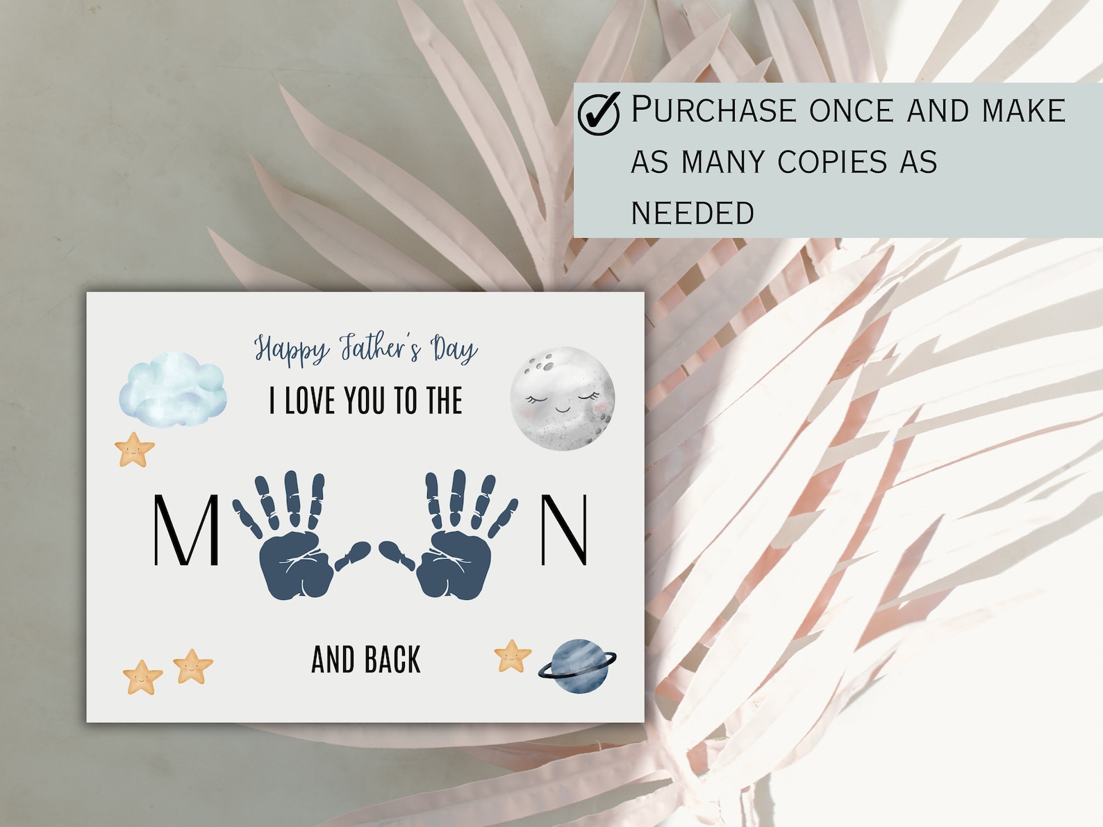 Father's Day Handprint Craft Handprint Art Fathers Day DIY Giftfather's ...