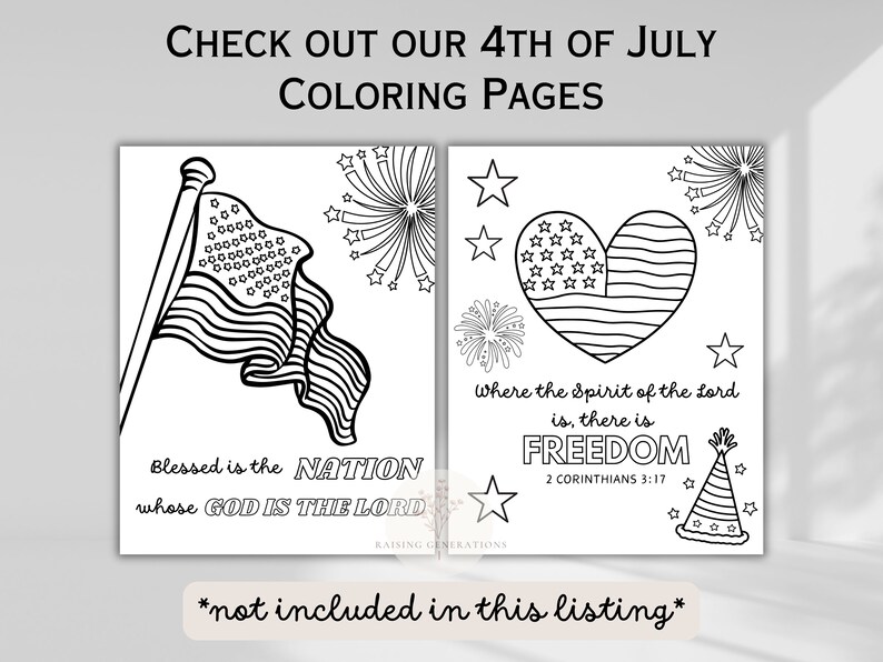 Christian 4th of July Cards Bible Verse Cards Church 4th of July Gift ...