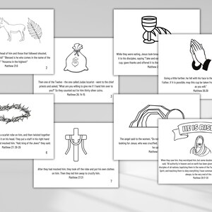 Printable Easter Story Color Book for Kids Easter Craft Sunday School ...