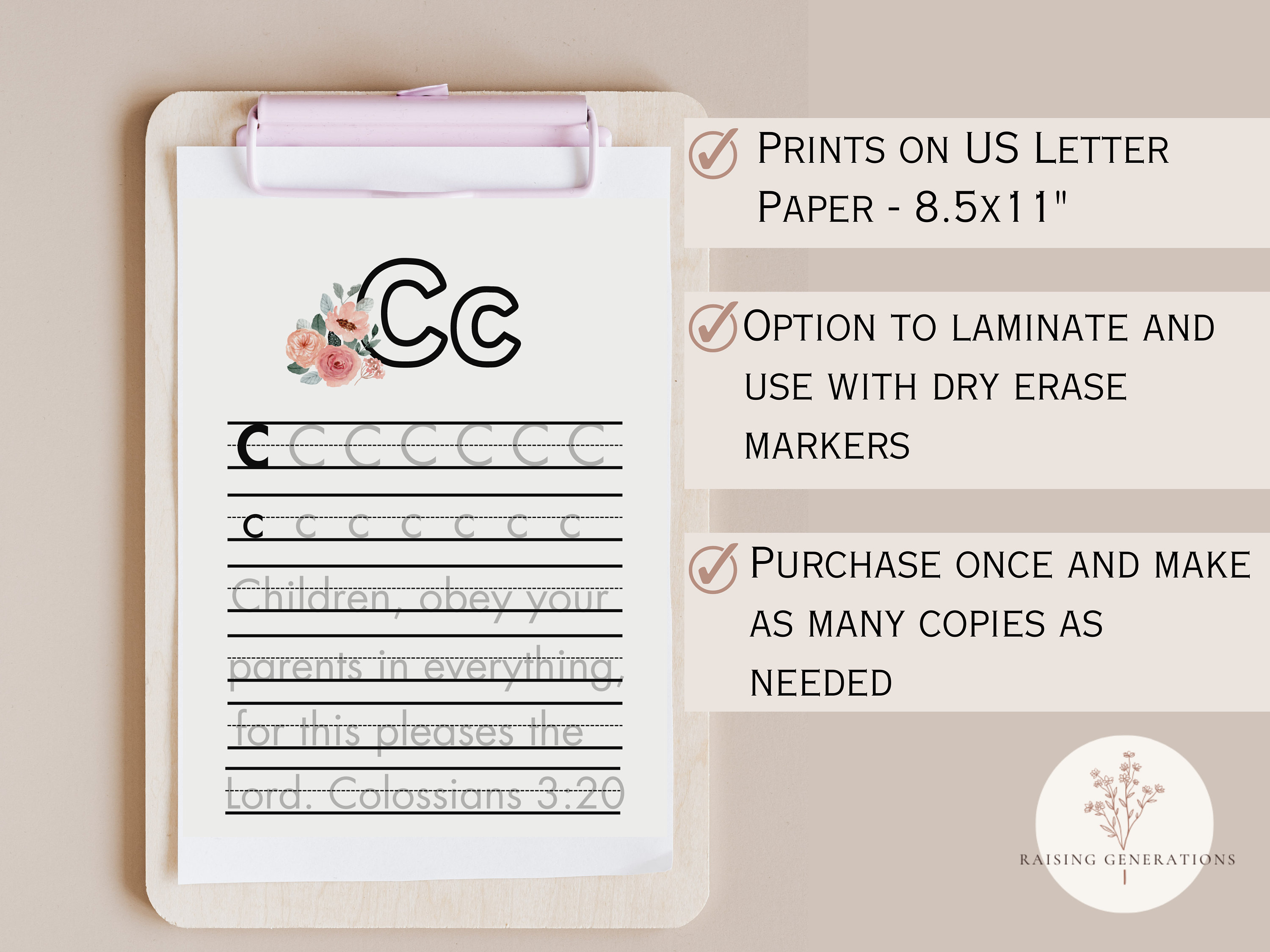 Alphabet Bible Verses ABC Scripture Copywork Printable Handwriting ...