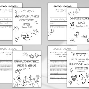 Bible Verse Coloring Printable Sunday School Craft About God Love Kids ...