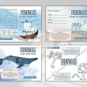 Jonah Craft for Kids Activity Pages Jonah and the Whale Lesson Bible ...