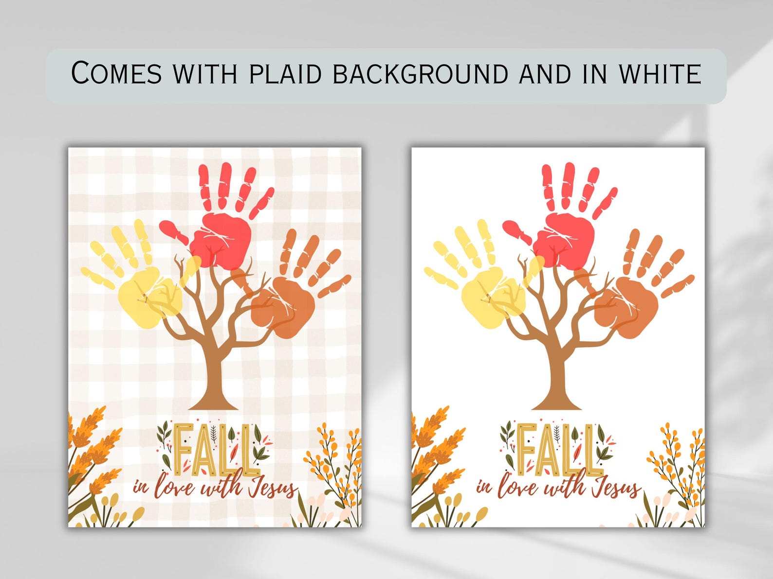 Fall in Love With Jesus Craft Fall for Jesus Handprint Craft for Kids ...