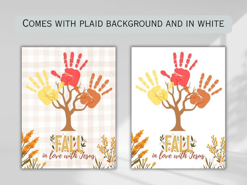 Fall in Love With Jesus Craft Fall for Jesus Handprint Craft for Kids ...