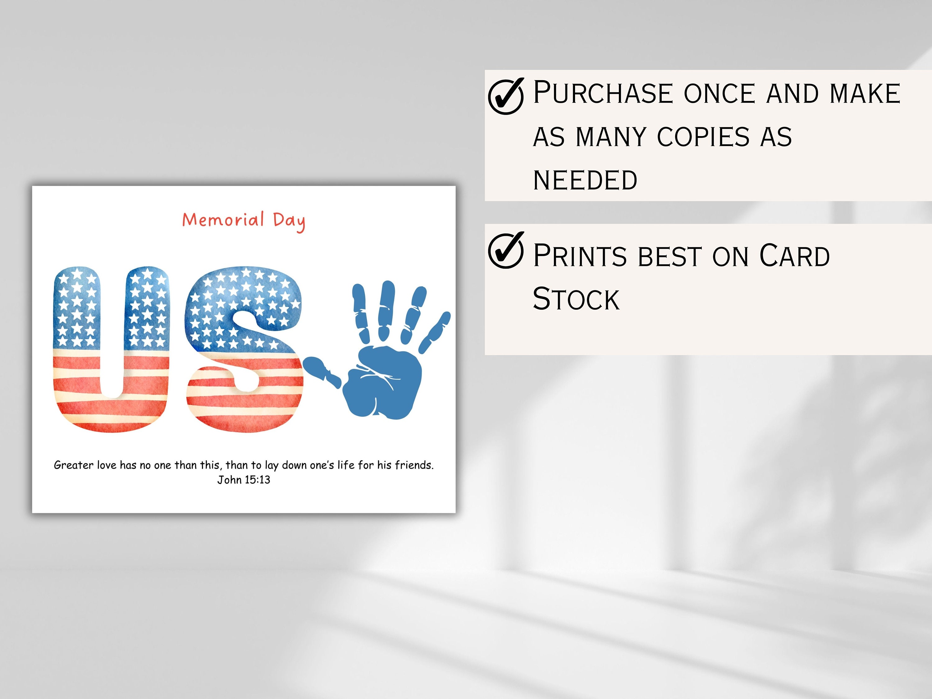 Christian Memorial Day Craft Memorial Day PNG Memorial Day Handprint ...