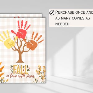 Fall in Love With Jesus Craft Fall for Jesus Handprint Craft for Kids ...