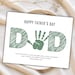 Christian Fathers Day Craft for Dad Handprint Art From Kids Printable ...