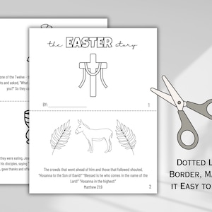 Printable Easter Story Color Book for Kids Easter Craft Sunday School ...
