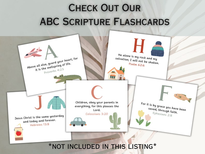 8 Scripture Prayer Card Template for Kids | Sunday School, Homeschool ...