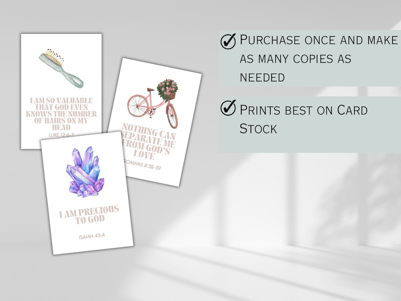 Kids Bible Affirmation Cards Affirmation Cards for Kids Christian ...