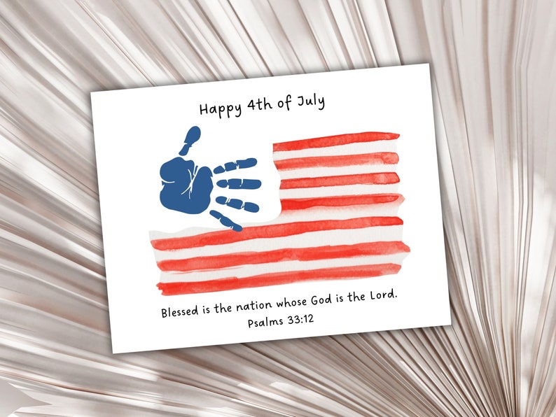 Christian 4th of July Craft for Kids 4th of July Handprint Craft Sunday ...