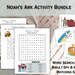 Noahs Ark Flood Activity Printable Bible Story Fun Learning Craft for ...