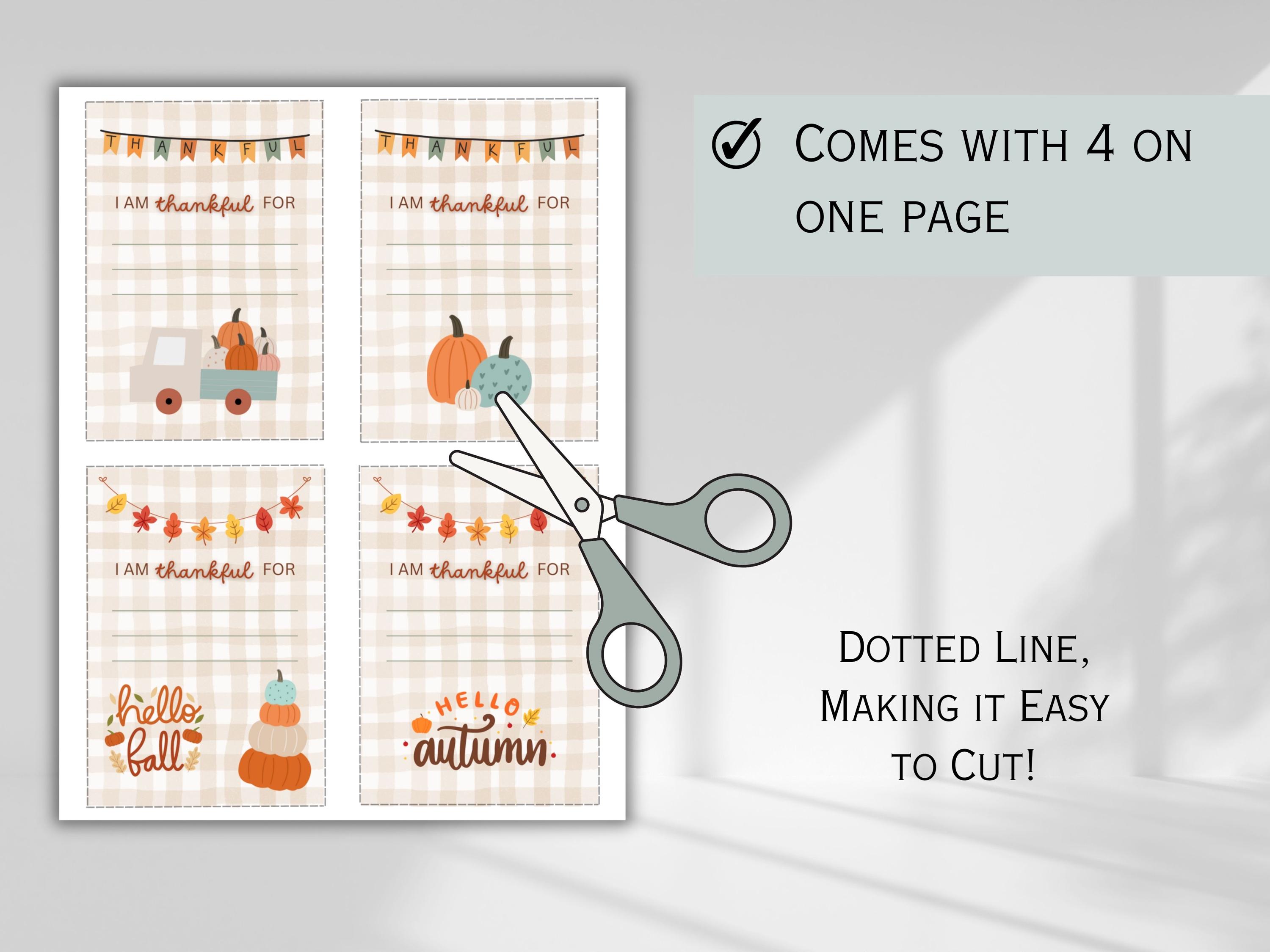 Thankfulness Cards I Am Thankful for Cards Printable Gratitude Cards ...