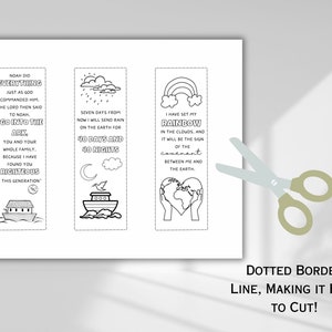 Noahs Ark Color Craft for Sunday School Lesson Book Lover Gift Reading ...